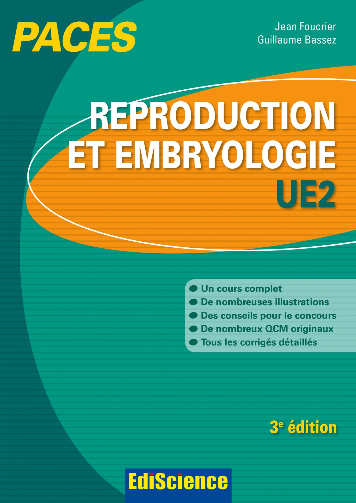 Reproduction et Embryologie - UE2 PACES - Manuel, cours + QCM corrigés ...
