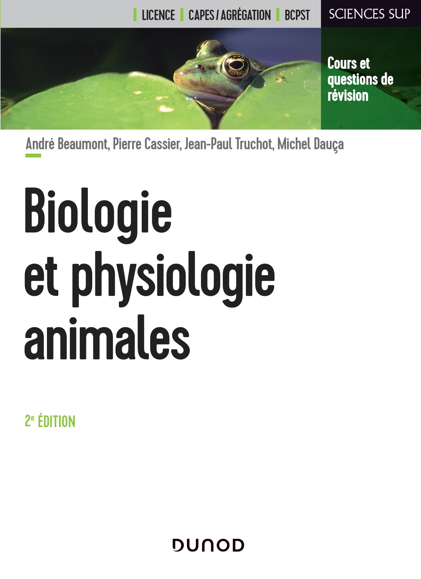 Biologie et physiologie animales - Livre et ebook Sciences de la vie ...