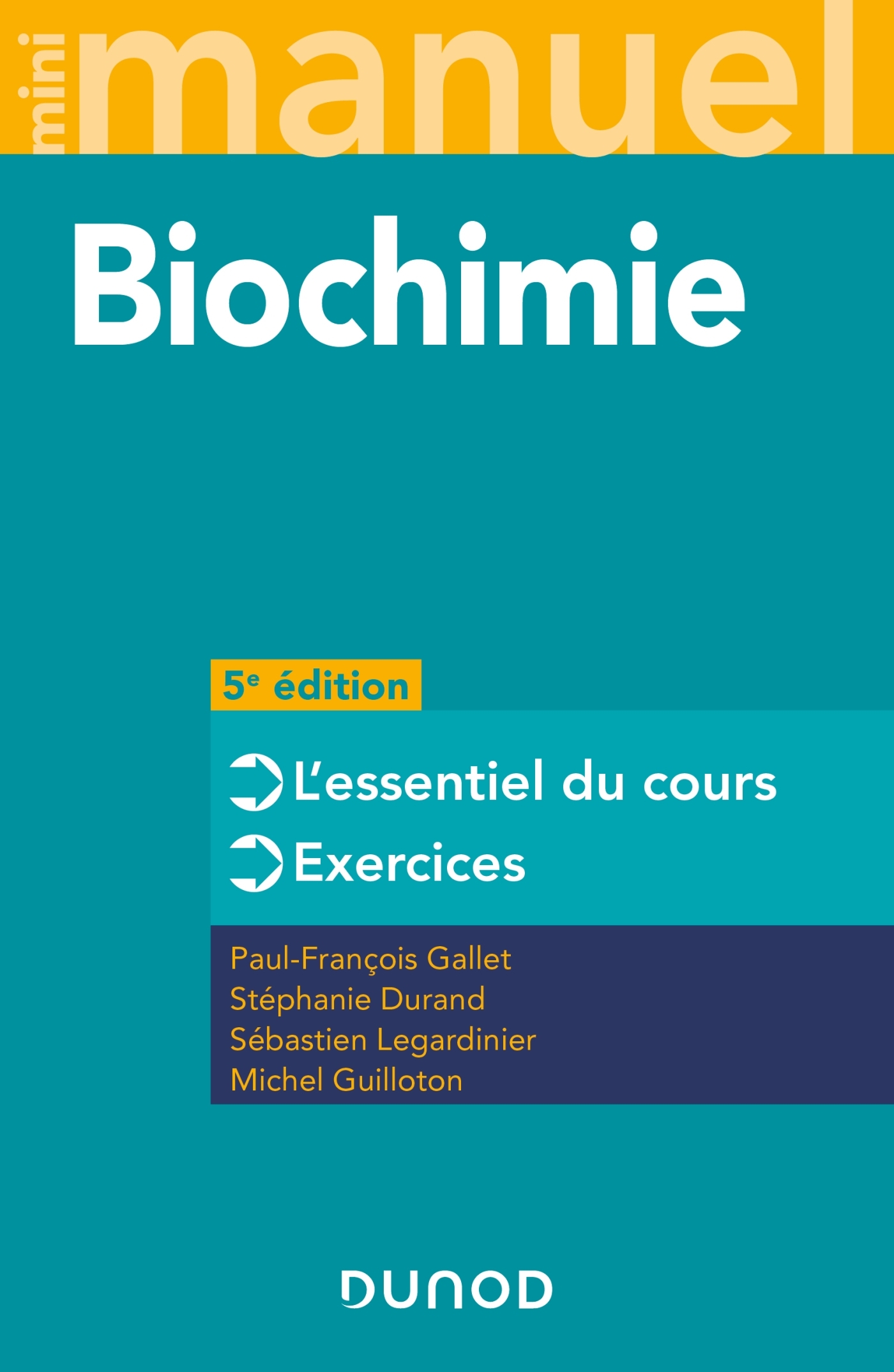 Mini Manuel - Biochimie - Livre et ebook Sciences de la vie, santé et ...