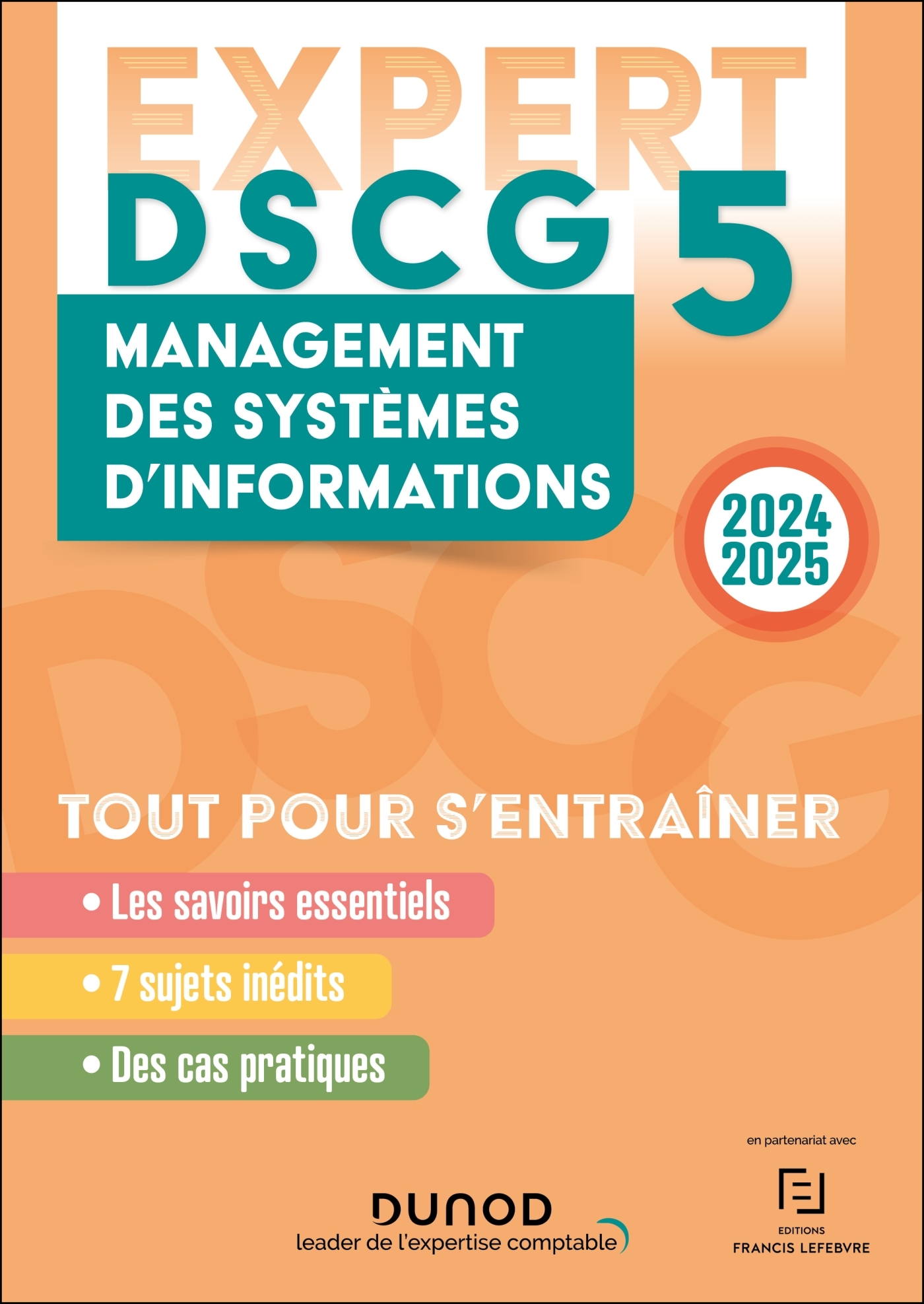 DSCG 5 - Management des systèmes d'information - Expert 2024 - Livre et ...