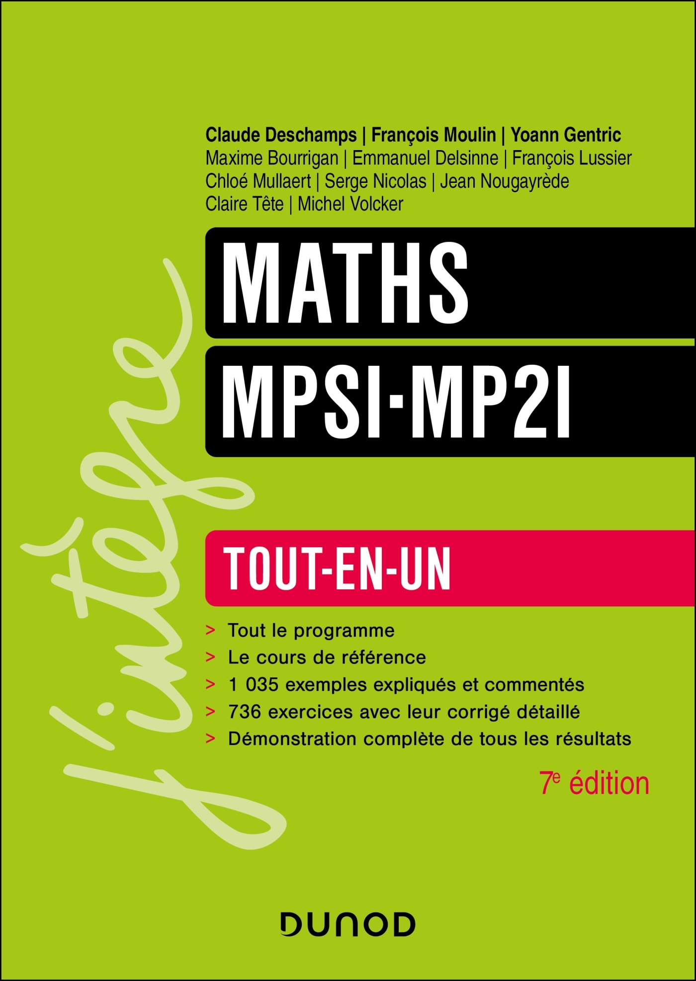 Maths MPSI-MP2I - Tout-en-un - Livre et ebook Maths et Informatique de ...
