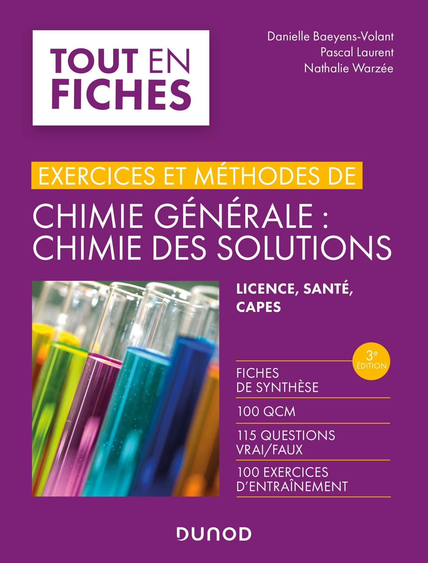 Exercices et méthodes de chimie générale : chimie des solutions - Livre ...
