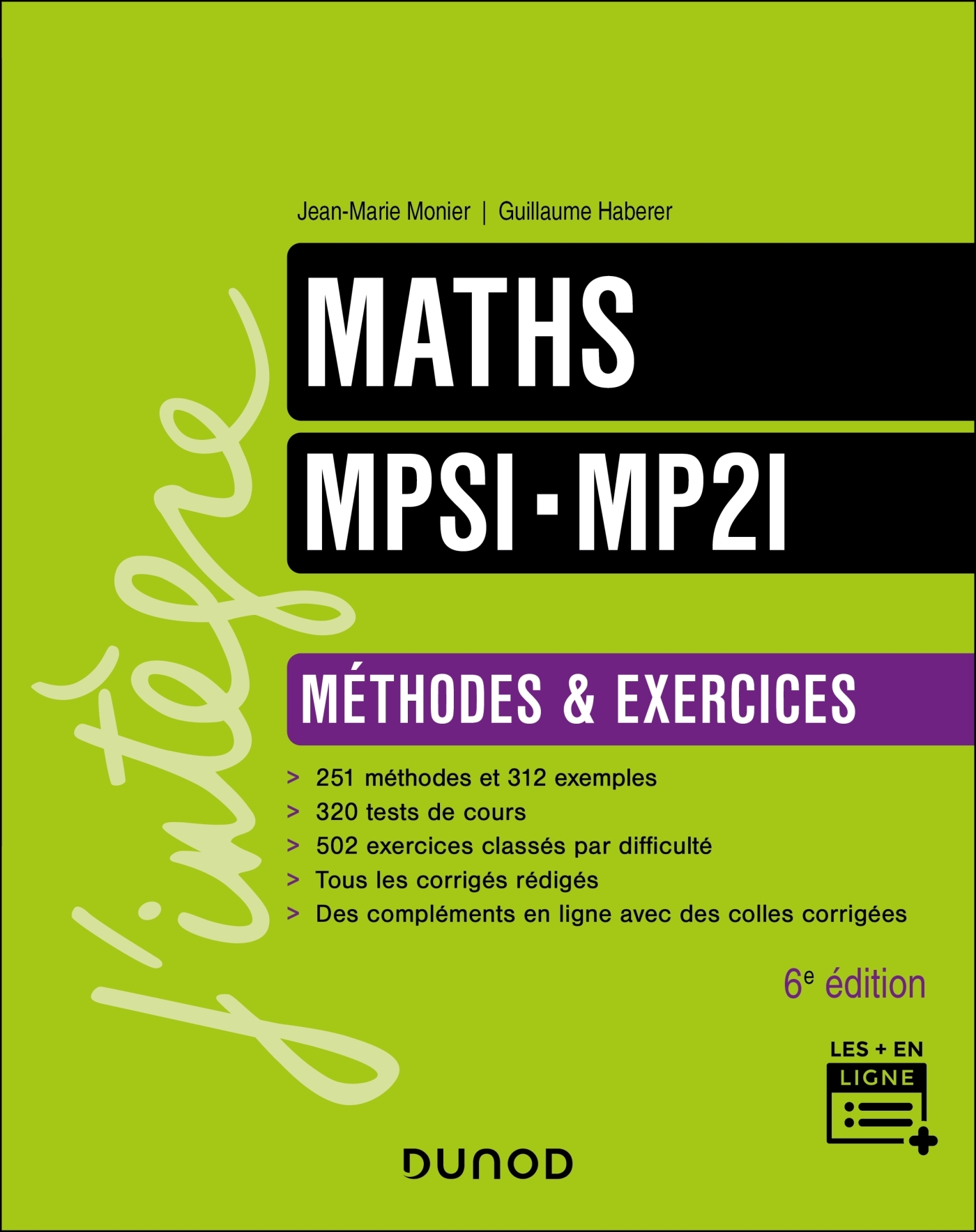 Maths MPSI-MP2I - Méthodes et Exercices - Livre et ebook Maths et ...