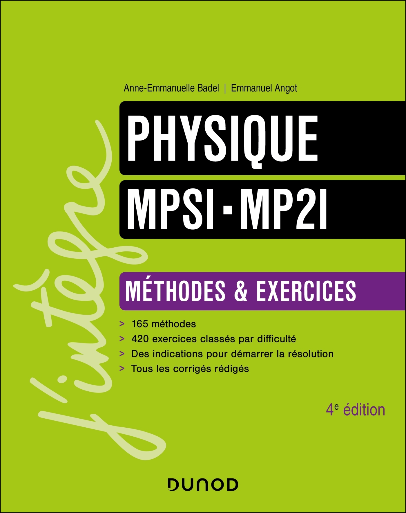 Physique Méthodes et Exercices MPSI-MP2I - Livre et ebook Physique ...