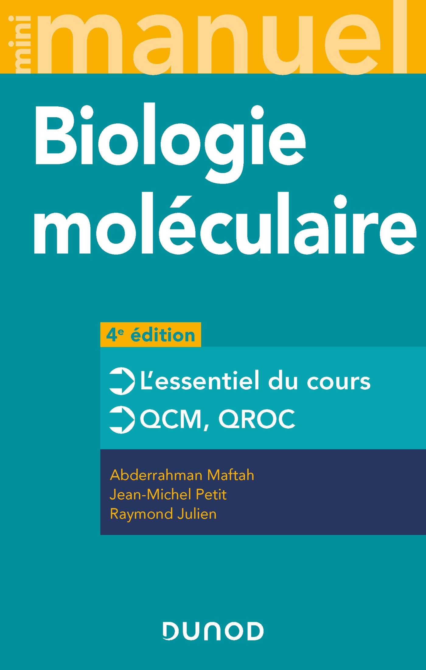 Mini Manuel de Biologie moléculaire - Cours + QCM + QROC - Livre et ...