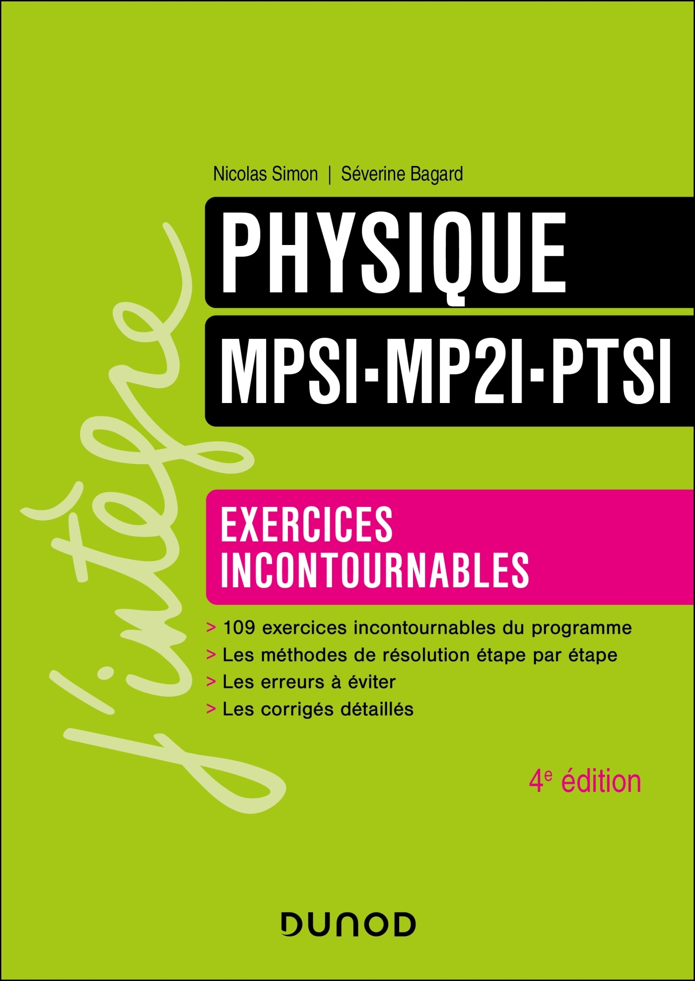 Physique Exercices incontournables MPSI-MP2I-PTSI - Livre et ebook Physique-Chimie de Nicolas ...
