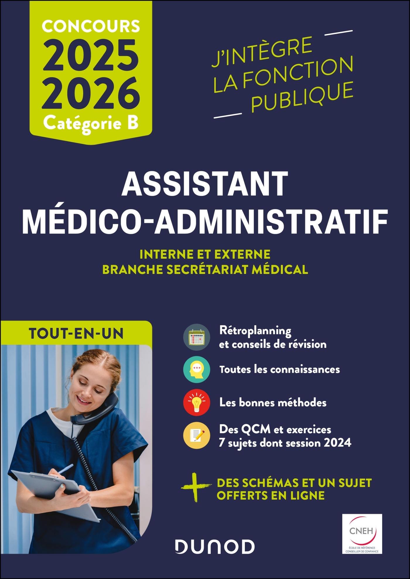 Concours Assistant médico-administratif 2025-2026 - Tout-en-un - Concours interne et externe ...