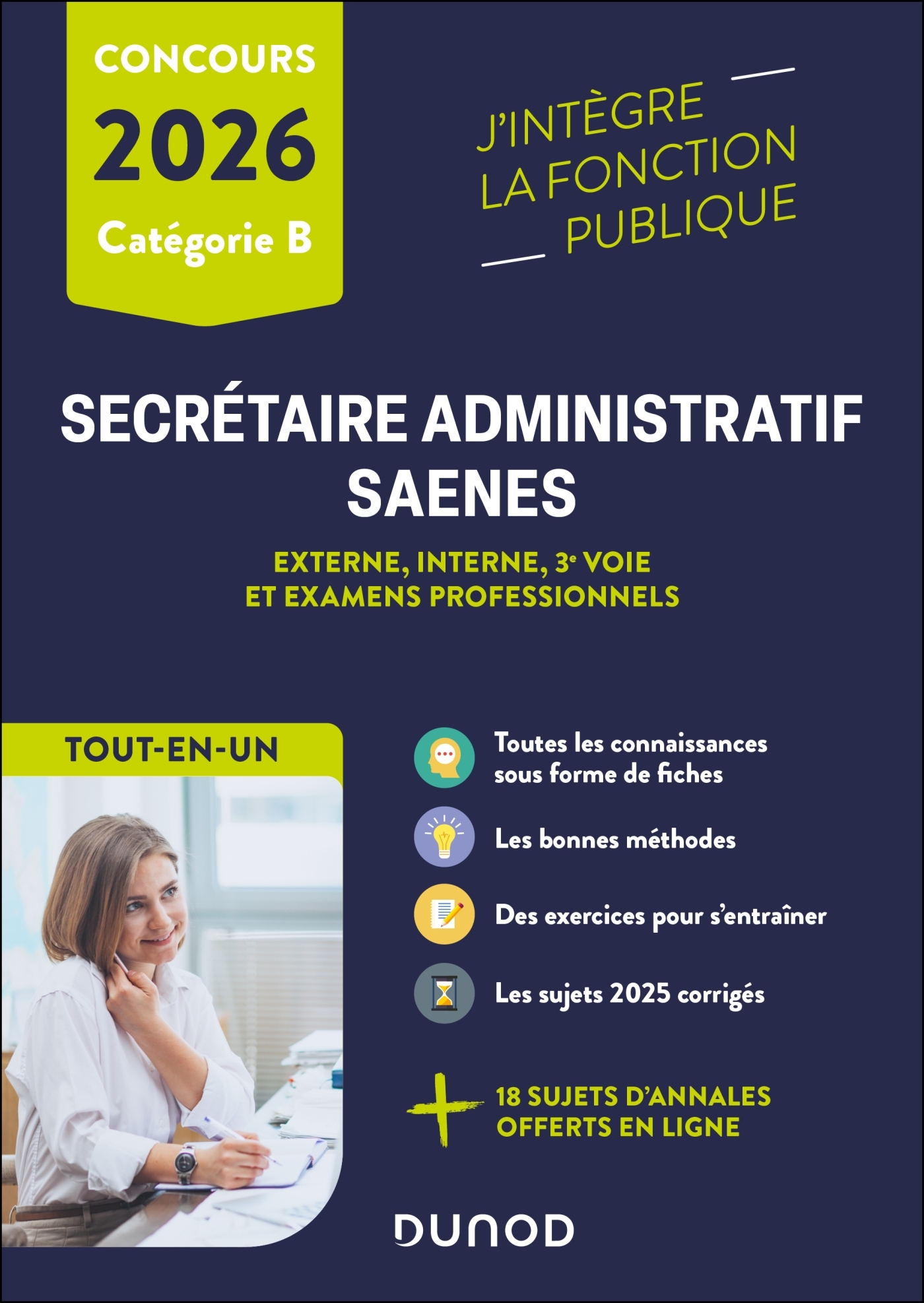 Concours Secrétaire administratif et SAENES 2026 - Externe, interne, 3e voie et examens ...