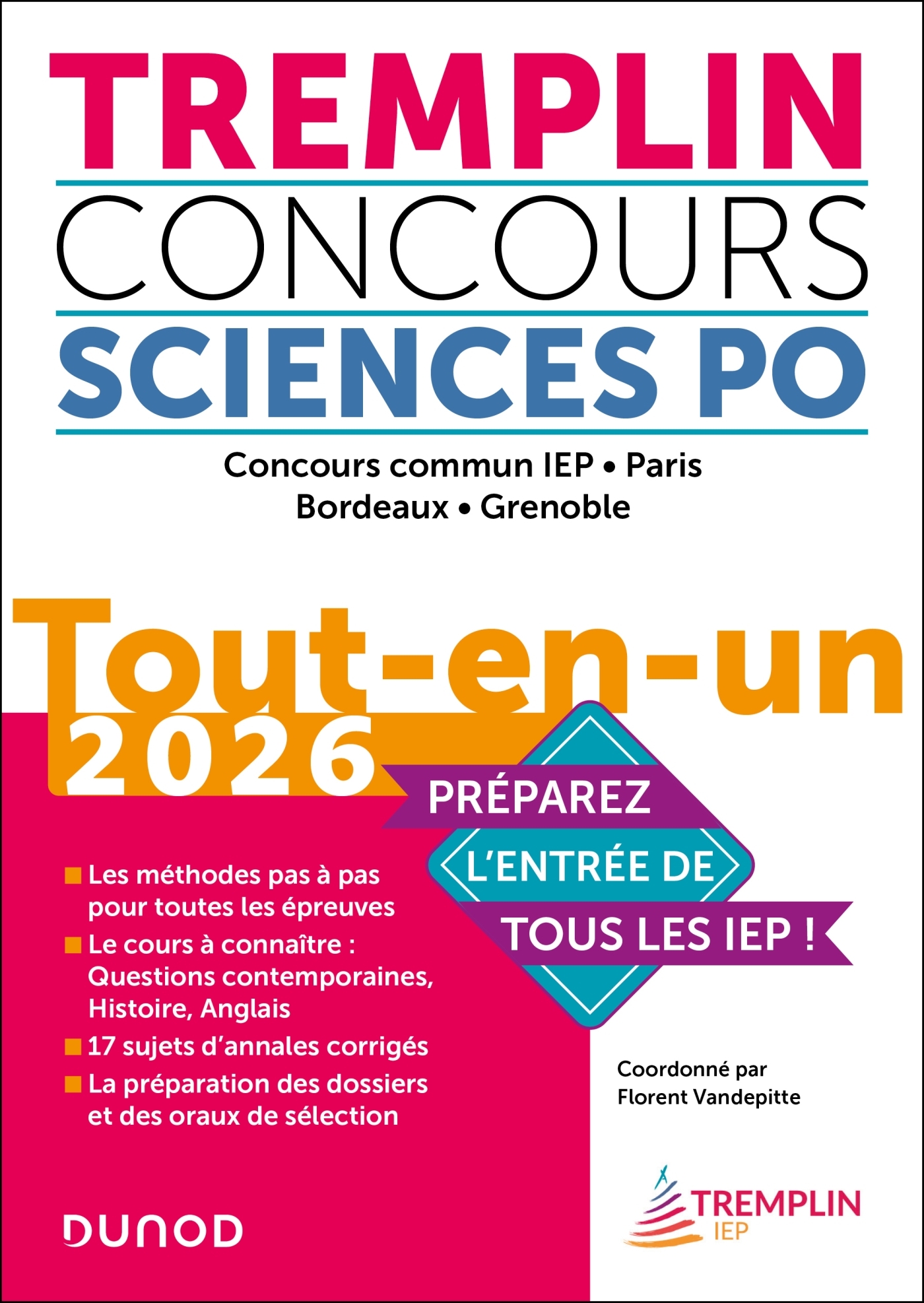 Tremplin Concours Sciences Po Tout-en-un 2026 - Concours commun IEP, Paris, Bordeaux, Grenoble ...