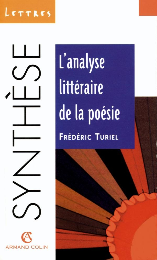Analyse littéraire de la poésie - Livre Littérature de Frédéric Turiel ...