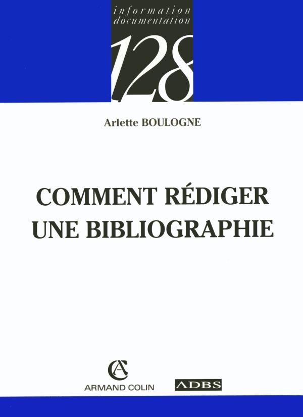 Comment rédiger une bibliographie - Livre Sciences de l'information et ...